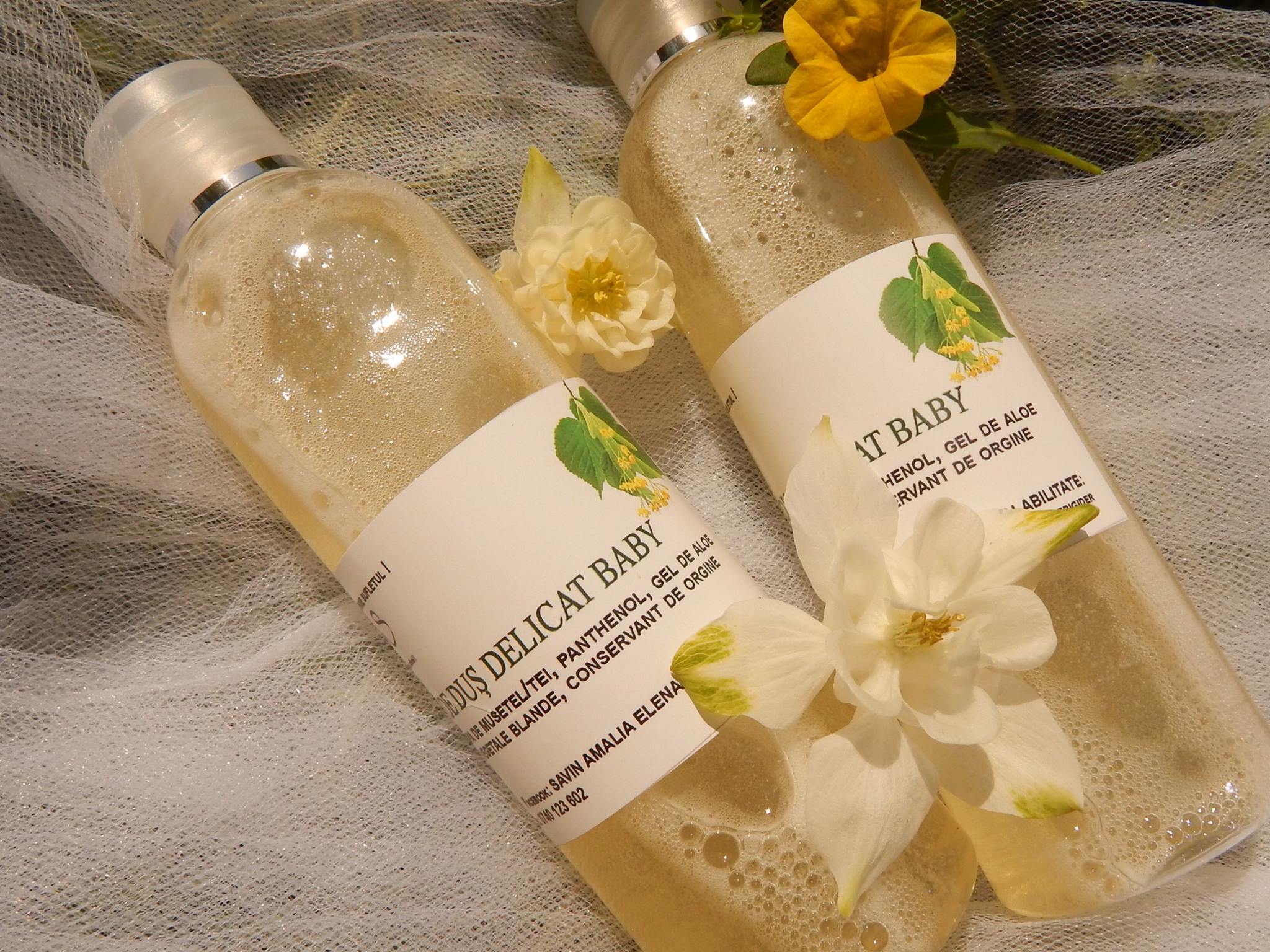 GEL DE DUS / SAPUN LICHID~DELICAT BABY – Amelys.ro – Sapunuri naturale ...